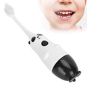 POCREATION Sonic Electric Toothbrush, Soft Bristles Tooth Brush, Panda Pattern Teeth Brush, Electric Kids Toothbrush, Oral Caring Tool for Children