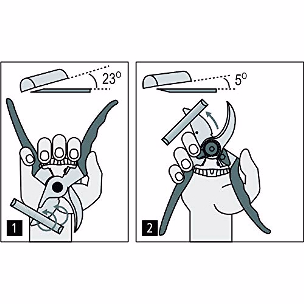 Felco Pruning Shears (F 9) - High Performance Swiss Made One-Hand Left-Handed Garden Pruners