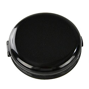 HOME-X Coin Dispenser, Hard Case Organizer and Storage for Coins, Small Money Sorter and Coin Holder for Collectors, 3 ¼" D x 1 ¼" H, Black