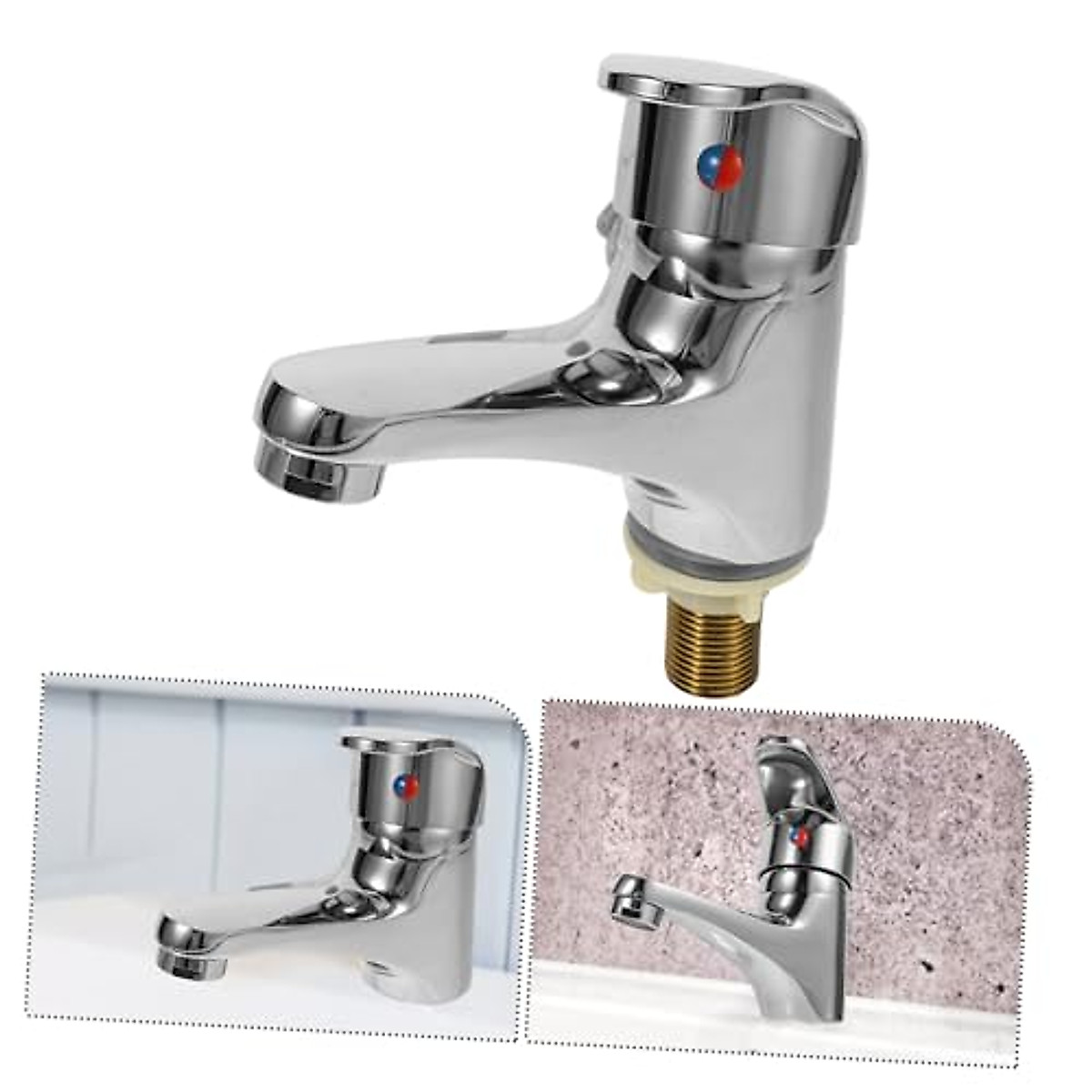ULTECHNOVO Copper Water Tap Water Faucet Sink Basin Water Tap Faucets Bathtub Faucet Vessel Faucet Outside Bath Tub Faucet Kitchen Tap Outdoor Home Hose Faucet Bath Faucet Waterfall Faucet