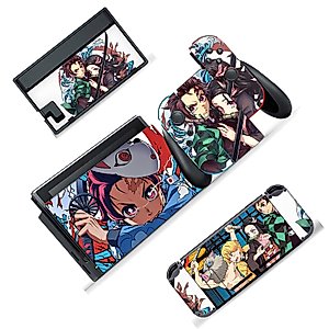 by Unbranded Switch 8'' x 4'' Skin Cute Kawaii Cartoon Character Design Sticker, Fun Funny Fashion Cool Unique Switch Game Skins for Girls Boys Kids Stickers