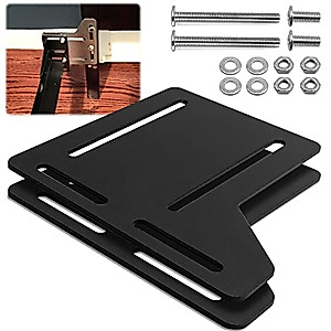 2Pcs Bed Frame Brackets Adapter for Headboard Extra Heavy Duty, Bed Adapter Conversion Plate, Queen Bed Frame Headboard Brackets Modification Plate