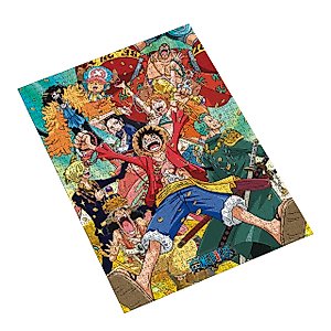ABYstyle One Piece Straw Hat Crew 1000 pc. Puzzle Featuring Monkey D. Luffy, Nami, Zoro, Chopper, and More Ideal Gift for Anime and Puzzle Enthusiasts Family-Friendly Activity
