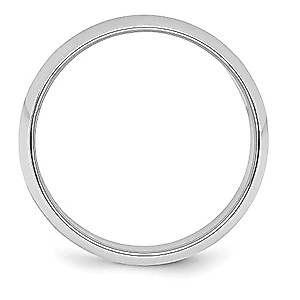 Diamond2Deal Solid 925 Sterling Silver 8mm Wedding Band Ring