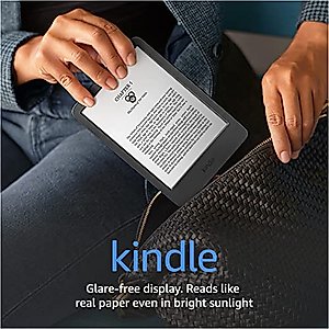All-new Kindle (2022 release) – The lightest and most compact Kindle, now with a 6” 300 ppi high-resolution display, and 2x the storage - Black