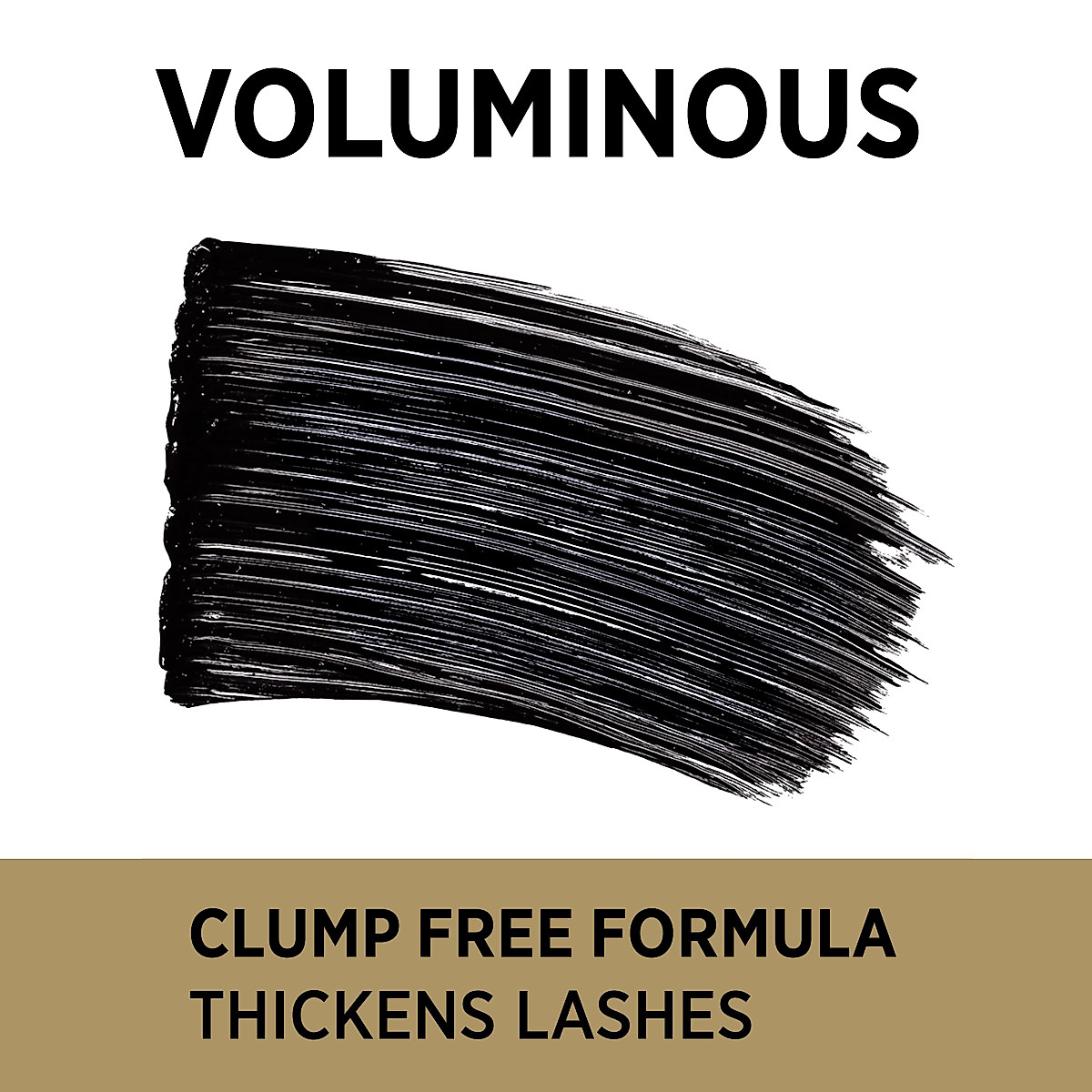 L'Oreal Paris Makeup Voluminous Original Volume Building Mascara with Curved Brush, Black, 2 Count