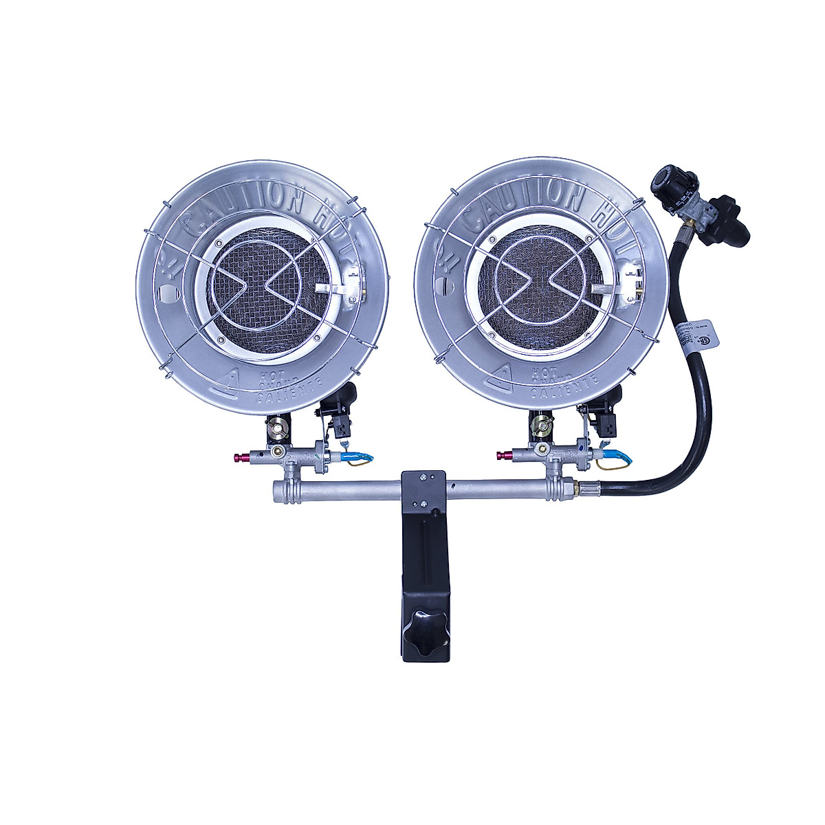 K Tool International 77782; Portable Propane Tank Top Double Heater, 15-30,000 BTU Output is Perfect for Tailgating, Camping, Hunting and Powerful Enough to Heat any Garage, Shop or Off Grid Homestead