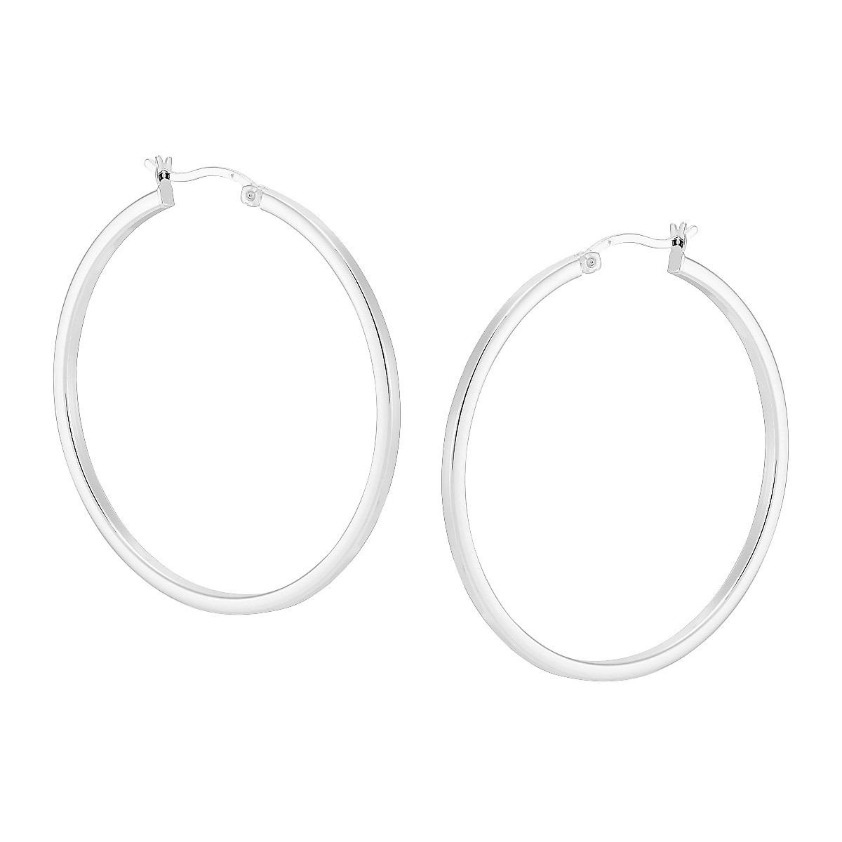 Silpada 'Winning Streak Tube Hoop Earrings' in Sterling Silver
