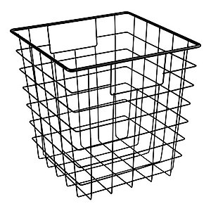 ClosetMaid 13033 Cubeicals Wire Storage Bin with Handles, Black