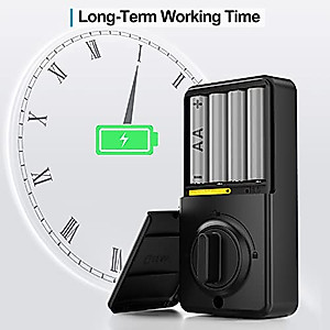 Keyless Entry Door Lock - GEEANN Smart Keypad Deadbolt Lock, Electronic Door Locks with Keypads, Touchscreen Auto Lock, Anti-Peeking Password and Backlit Design Oil Rubbed Bronze