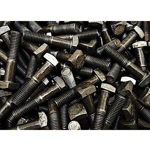 (20) Square Head 5/8-11 x 3 Bolts Unplated A307 15/16" Sq