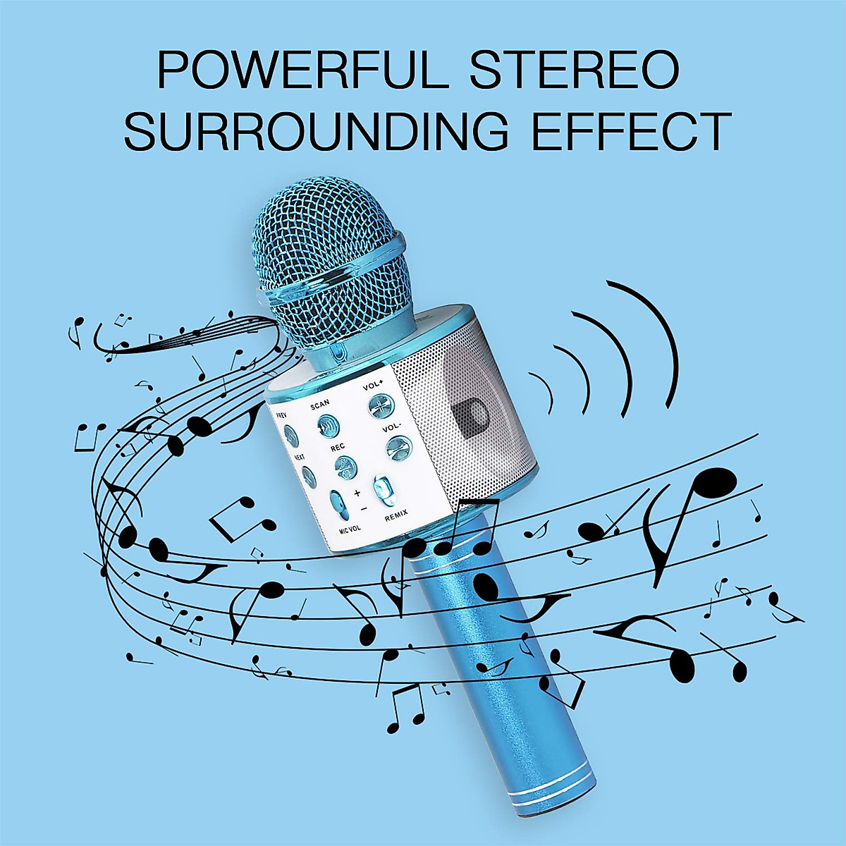 Keyian Toys for 2 3 4 5 6 Year Old Girls, Bluetooth Karaoke Microphone with Speaker for Kids Boys Girls Gifts Age 6-8 10-12