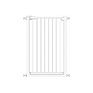 Narrow Baby Gate Stand 38.4" Tall 24.10"-26.77" Wide - Extra Tall Walk Through Small Dog Gates for Narrow Doorways Stairs - No Drill Pressure Mounted Safety Fence