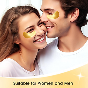 Adofect Under Eye Patches 24k Gold Under Eye Mask Puffy Eyes and Dark Circles Treatments Under Eye Bags Treatment Collagen Eye Pads for Beauty & Personal Care 30 Pairs