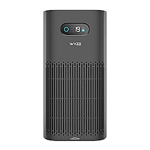 Wyze Air Purifier with Allergen Filter(Standard), for Home Large Room, HEPA 13, 21db Quiet Sleep Mode, 550 sq ft, Remove 99.97% Pet Hair, Pollen, Dust, Dander, Smoke, Smart WiFi Alexa Google, Black