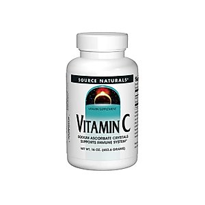 Source Naturals Vitamin C, Sodium Ascorbate Crystals, Supports Immune System* - 16 Ounces