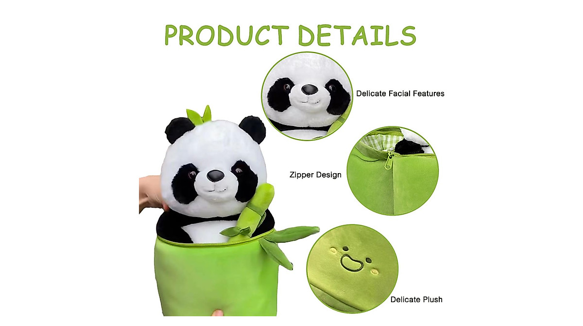 Cute Bamboo Panda Plush Toy - Perfect Gift for Kids