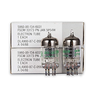 Matched Pair 7-Pin GE JAN 5654W Vacuum Tubes Upgrade for 6AK5/6J1/6Ж1/ EF95/6J1P