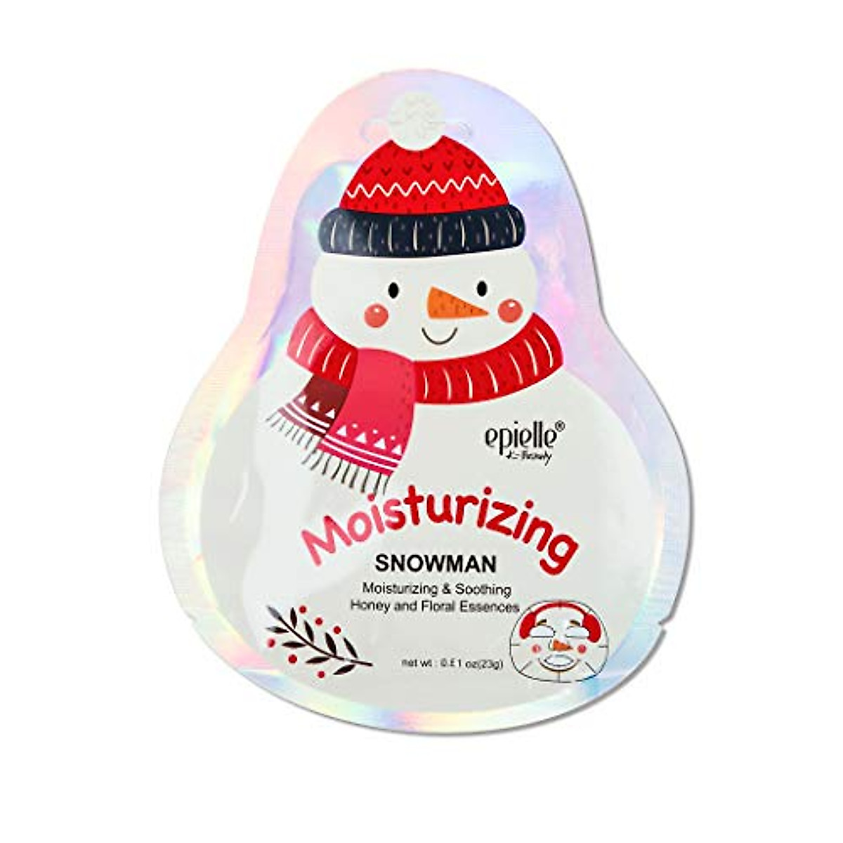 Epielle Christmas Holiday Character Sheet Mask Assortments,- Santa, Reindeer, Snowman, Elf, Stocking Stuffers, Christmas Gift Ideas (6pk) Birthday Party Gift for her kids, Spa Day Party, Girls Night | Holiday Stocking Stuffers