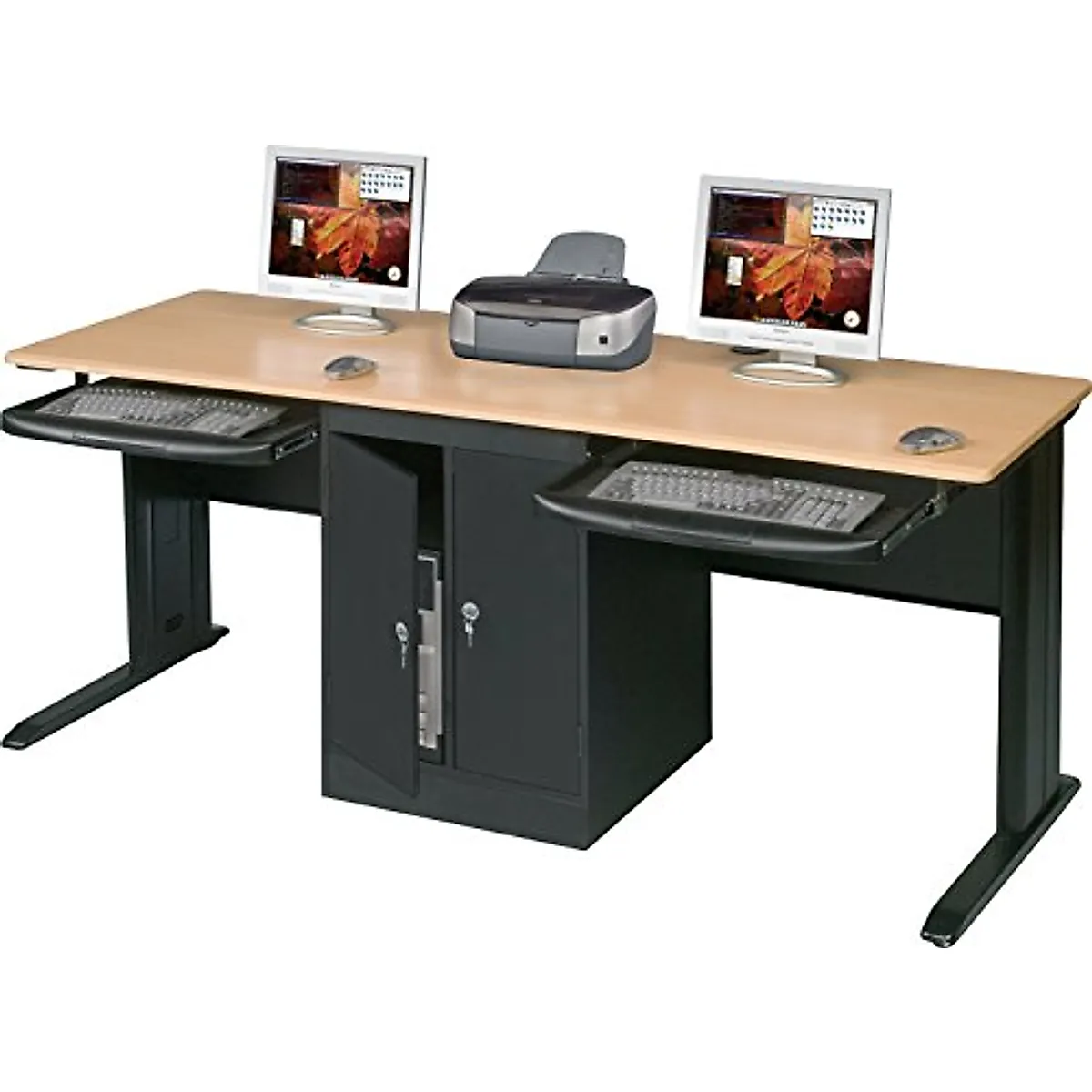 Balt LX Computer Workstation with Locking CPU Holder Dimensions: 72" W