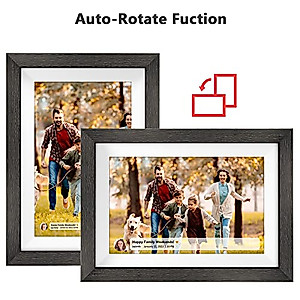 WiFi Digital Photo Frame 10.1 Inch IPS HD Cloud Smart Digital Picture Frame,32GB Storage, Wall Mountable, Auto-Rotate, iOS and Android Apps，Simple Setup to Share Photos or Video, Gifts for Loved one