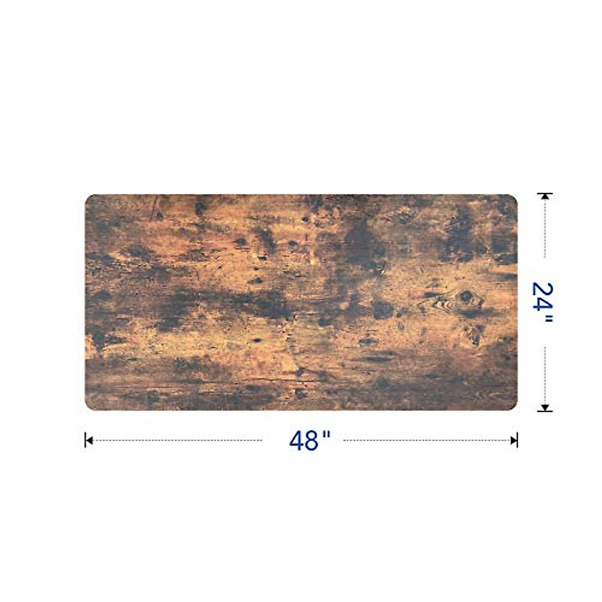 FLEXISPOT EC1 Essential Adjustable Desk, Electric Standing Desk Sit Stand Desk, 48 x 24 Inches Home Office Table Stand up Desk(Gray Frame+Special Walnut Top)