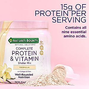 Nature's Bounty Optimal Solutions Protein Powder with Vitamin C