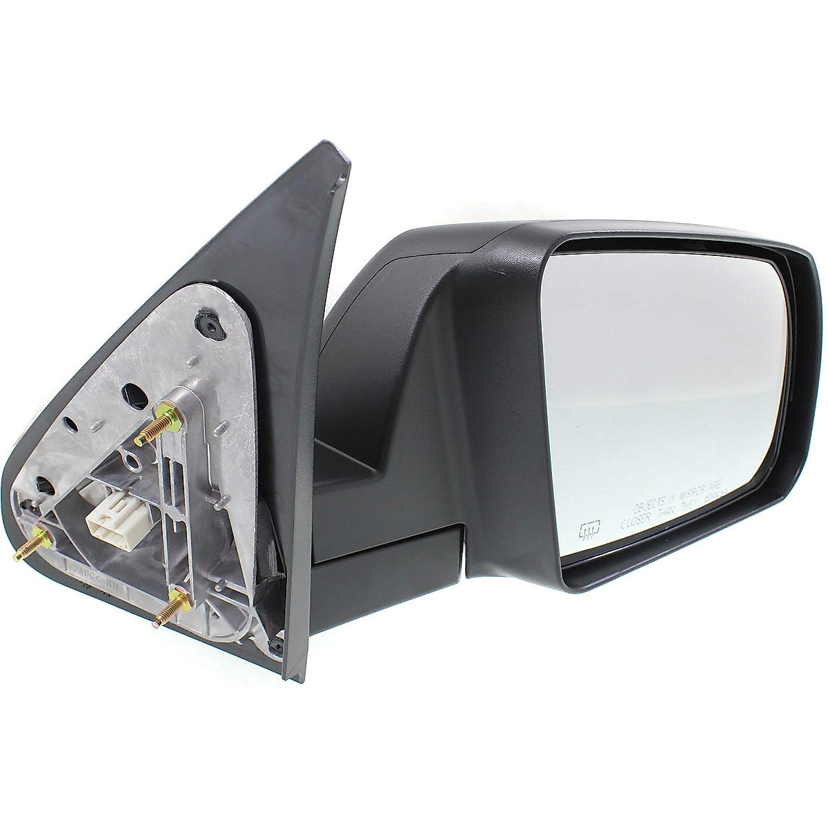 Kool Vue Passenger Side Power Heated Mirror for Toyota Tundra 2014-2021 Without Blind Spot Monitor Textured With Cold Climate Specification