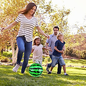 Airsnigi 24 Pieces Beach Balls, 8.8" Inflatable Watermelon Beach Balls Bouncing Balls Watermelon Pool Toys for Outdoor Summer Beach Swimming Pool Kids Party Decor