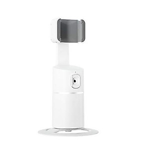 BoxWave Stand and Mount Compatible with Yezz Liv 2 (Stand and Mount by BoxWave) - PivotTrack360 Selfie Stand, Facial Tracking Pivot Stand Mount for Yezz Liv 2 - Winter White