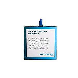 Avalanche Brands | Snow & Sand Fort Building Kit | Red | 4-Piece Set