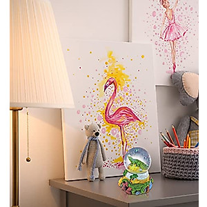 COTA Global Alligator Stone Snow Globe - Sparkly Water Globe Figurine with Sparkling Glitter, Collectible Novelty Ornament for Home Decor, for Birthdays, Christmas, and Valentine's Day