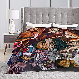 DanaJLessard Flannel Blanket Playboi Rapper Carti Throws Blanket Fleece Air Conditioning Blankets All Season 60"x50"