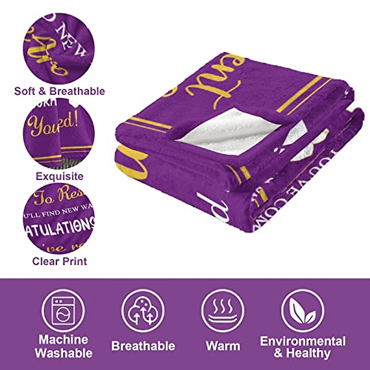 Happy Retirement Gifts for Women 2023, Retirement Blanket Gift, Best Female Retirement Gifts Ideas, Classy Retired Gifts for Women, Nurses, Doctors, Farewell Gifts for Coworker Throw Blanket 60"x 50"