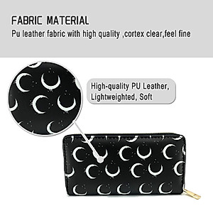 XDMXY Dalmatian print Women’s Zip Around Long Wallets Pu Leather Travel Card Holder Purse - Clutch Coin Purse Card Holder Organizer (A-06)