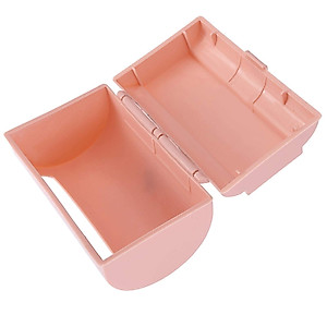 Tnfeeon 3 Colors Wall Mount Garbage Bag Storage Box,Back Adhesive Shopping Bag Organizer Rack for Home Kitchen Cabinet Bathroom Living Room(Pink)