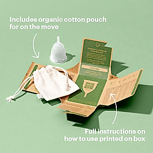 AllMatters OrganiCup Menstrual Cup - Size Mini - Eco-Friendly, Reusable Period Solution - Superior to Pads & Tampons - Suitable for Light to Heavy Flow