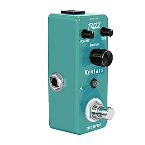 Keytars Fuzz Pedal Guitar Analog Distortion Effects Pedals for Electric Guitar Classic Fuzz Pedals Mini Size True Bypass(KT-306)