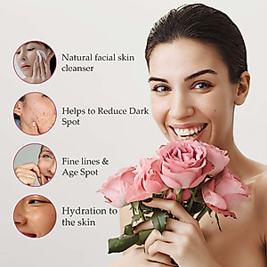 Rose petal powder by mi nature | 227 g (8 oz) (0.5 lb) | 100% Natural and Pure | Skin care | Chemical free | No added colours, no preservatives