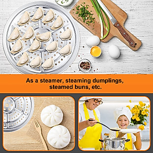 Rtteri 4 Pieces Canning Rack 11 Inch Stainless Steel Pressure Canner Rack Pressure Cooker Accessories for Steamer Replacement Supplies