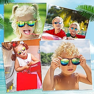 Mikulala 24Pack Kids Sunglasses Party Favors,Neon Sunglasses in Bulk for Kids, Great Gift for Birthday Graduation Party Supplies, Beach, Pool Party Favors, Party Toys, Goody Bag Favors