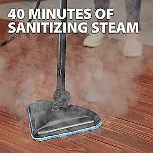 Wagner Spraytech C900134 925e Elite Steamer Multi-Purpose Mop with 20 Accessories for Chemical-Free Steam Cleaning, Hardwood Floors, Tile, and More