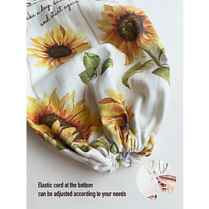 Hglian Grocery Plastic Bag Holder and Dispenser Wall Mount Plastic Bags Organizer，Garbage Shopping Trash bags Storage Carrier, Cute Sunflower Home Kitchen Decor,Gifts for Mom Wife Grandma