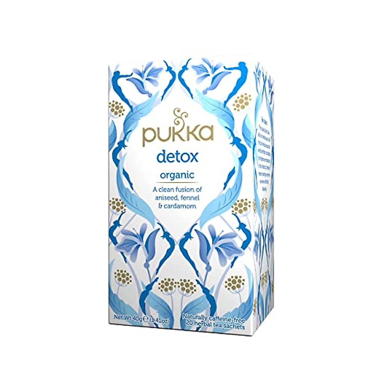 Pukka Organic Detox Tea, Aniseed, Fennel and Cardamom, Perfect for Inner Reset, Pack of 3 (60 Tea Bags)