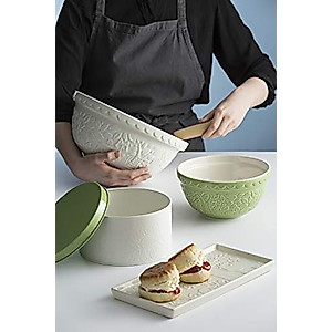 Mason Cash 2001.082 Forest 12" Serving Platter, Stoneware, Cream