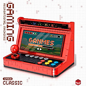 PATRI MOYE 666PCS Ideas Retro Games Building Blocks Set,Mini Retro Games Console Toy for Kids Adults,Birthday Gift for Boys Age 6+ Years Old,Collectible Retro Display Toys Model