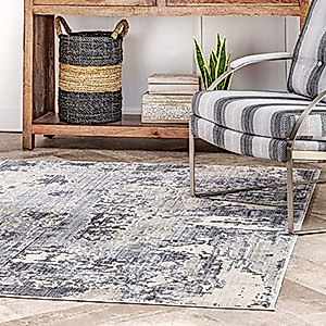 nuLOOM Levitan Abstact Area Rug, 3' x 5', Silver