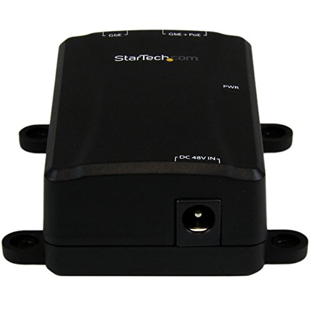 StarTech.com 1 Port Gigabit Midspan - PoE+ Injector - 802.3at and 802.3af - Wall-Mountable Power over Ethernet Injector Adapter , TAA (POEINJ1G)