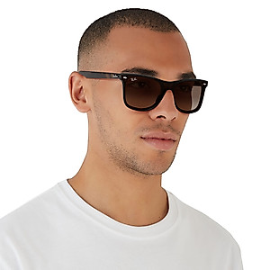 Ray-Ban Rb4440n Blaze Wayfarer Square Sunglasses, Light Havana/Brown Gradient Dark Brown, 41 mm