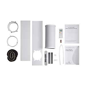 Amazon Basics Portable Air Conditioner With Heat Pump, Cools 550 Square Feet, 13,000 BTU ASHARE / 10,000 BTU SACC, White